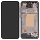 LCD compatible with Samsung A356 Galaxy A35 5G, (dark blue, with frame ...